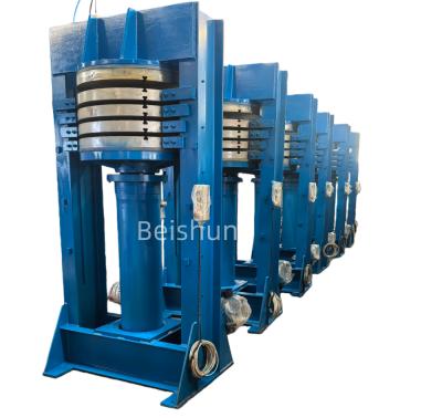 China Semi-automatic Electric Heating Hydraulic Four-layer Motorcycle Tyre Curing Press 380V 15-18KW for sale