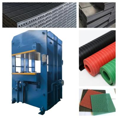 China Semi-automatic Rubber Frame Vulcanizing Machine 500 Ton Clamping Force for Anti-slip and Shock-absorbing Mats for sale