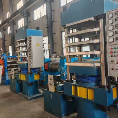 China Rubber Flat Vulcanizing Machine 200T 800x800mm PLC Control for EPDM Flange Gasket Manufacturing for sale