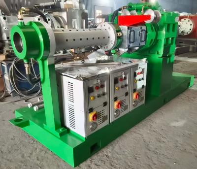China 120mm Cold-Feed Pin Barrel Rubber Extruder Machine 60-150kg/h Production Capacity for sale