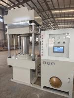 China 600×600mm Hot Plate 100ton Clamping Force Rubber Vulcanizing Press Machine With PLC Control System For Making Rubber Blocks for sale
