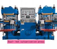 China XLB-500×500 Small Double-Seat Vulcanizing Machine 50 Ton 80 Ton Twin-Shaft Rubber Hot Press for sale