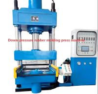 China Hydraulic Four Column Hot Press Molding Machine 100-500 Ton for Rubber Expansion Joints Water Heated Cooled for sale