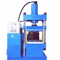 China Hydraulic Four Column Hot Press Molding Machine 100-500 Ton for Rubber Expansion Joints Water Heated Cooled for sale