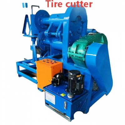 China Waste Tire Cutting Machine Dual Shaft Shredder 50 HP Rubber Block Making Equipment for Recycling for sale