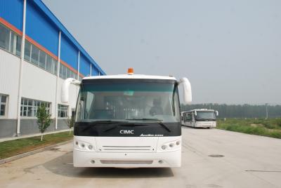 China Low Carbon Alloy Steel Body Airport Transfer Coach , Right / Left Hand Drive Bus Apron Bus for sale