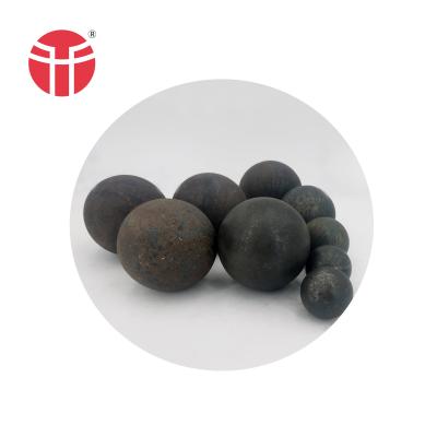 China Forged Steel Grinding Media Ball 30-150mm for Iron Mine High Hardness HRC 60 for sale