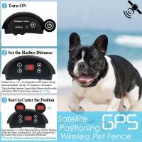 China GPS Wireless Pet Fence 800m Radius Rechargeable Waterproof Dog Receiver Collar for sale