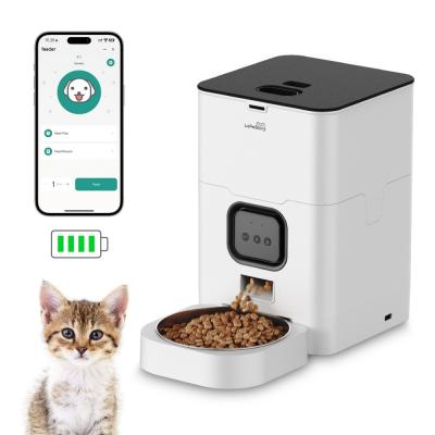 China 4L Smart Cat Feeder APP Programmable Timed Pet Feeder With Voice Recording for sale
