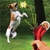 China Interactive Pet Treat Launcher Dog Cat Catapult Toy Food Training Toys Outdoor Portable for sale
