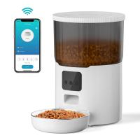 China 4L Capacity Smart Pet Feeder Wifi Adjustable Automatic Cat Dog Feeder for sale