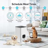 China 4L Smart Cat Feeder APP Programmable Timed Pet Feeder With Voice Recording for sale