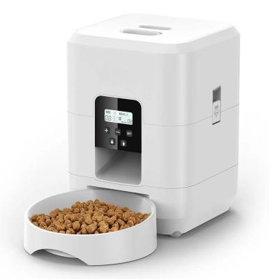 China 2L Wifi Enabled Smart Pet Feeder With App Control Automatic Dry Food Pet Feeder for sale