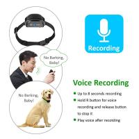 China Static Shock Dog Bark Collar Personalized Voice With 5 Levels Adjustable Sensitivity for sale