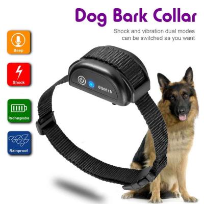 China 8s Recording Voice No Barking Collar for Medium Small Dogs 5 Levels Static Shock for sale