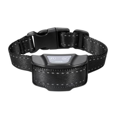 China Rechargeable Small Dog Bark Collar With Beeper Vibration Static Shock Modes for sale