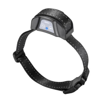 China Static Shock Vibration Beeper Dog Bark Collar Crescent Shaped Triple Mode Anti Bark Collar for sale