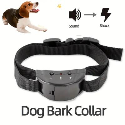 China Static Shock Dog Bark Control Collar No Bark Training Collar With 7 Levels Sensitivity for sale