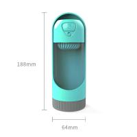 China Outdoor Pet Water Bottle Dispenser with Activated Carbon Filter 500ml Portable Dog Drinking Bottle for sale