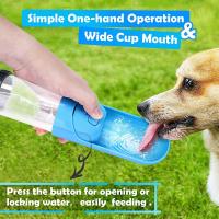 China Portable Pet Water Bottle with Activated Carbon Filter 500ml Outdoor Dog Water Dispenser Travel Cup for sale