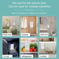 China Portable Automatic Air Deodorizer Pet Odor Air Purifier With Negative Ion Technology for sale