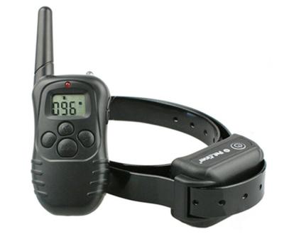 China LCD Display 300m Remote Pet Trainer Waterproof Rechargeable Dog Collar Receiver 100 Levels for sale