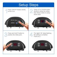 China Waterproof Rechargeable GPS Pet Fence Wireless 800m Radius Adjustable Shock for sale
