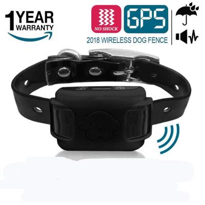 China Waterproof Rechargeable GPS Pet Fence Wireless 800m Radius Adjustable Shock for sale