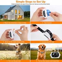 China Rechargeable Wireless Pet Fence 500m Radius Static Shock Dog Training Collar IP66 for sale