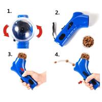 China Interactive Pet Treat Launcher Dog Cat Catapult Toy Food Training Toys Outdoor Portable for sale