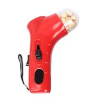China Interactive Pet Food Catapult Launcher Dog Cat Treat Feeder Outdoor Training Toy with Wrist Strap for sale