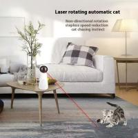 China Automatic Infrared Cat Teaser Wand Toy Self Entertainment Red Light Laser Cat Toy with 5 Circling Ranges for sale