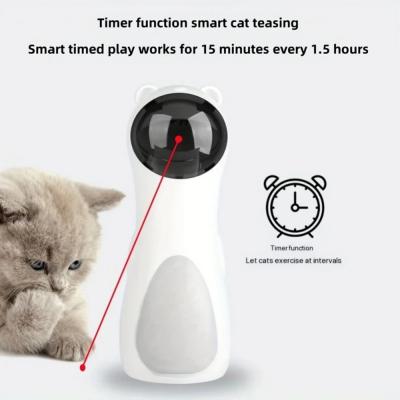 China Automatic Infrared Cat Teaser Wand Toy Self Entertainment Red Light Laser Cat Toy with 5 Circling Ranges for sale