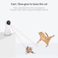 China Automatic Infrared Cat Teaser Wand Toy Self Entertainment Red Light Laser Cat Toy with 5 Circling Ranges for sale