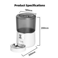China Tuya WiFi Smart Pet Feeder Automatic Cat Food Dispenser with 10s Voice Recorder 6 Meals for sale