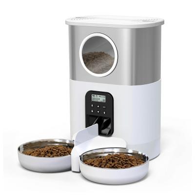 China Automatic Dog Cat Smart Pet Feeder 5L With LCD Display Voice Recording for sale