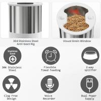 China 4.5L Smart Pet Feeder WiFi App Control Automatic Dog Cat Feeder Stainless Steel Bowl for sale