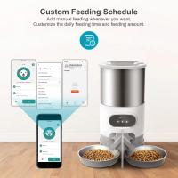 China 4.5L Smart Pet Feeder WiFi App Control Automatic Dog Cat Feeder Stainless Steel Bowl for sale