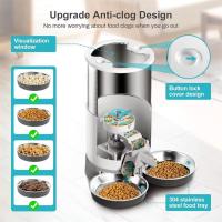 China 4.5L Smart Pet Feeder WiFi App Control Automatic Dog Cat Feeder Stainless Steel Bowl for sale
