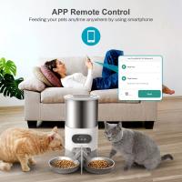 China 4.5L Smart Pet Feeder WiFi App Control Automatic Dog Cat Feeder Stainless Steel Bowl for sale