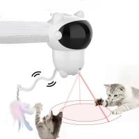 China Automatic Interactive Cat Toy with LED Laser and 1800mAh Battery for Indoor Pets for sale