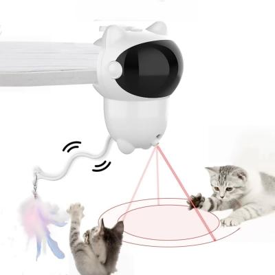 China Automatic Interactive Cat Toy with LED Laser and 1800mAh Battery for Indoor Pets for sale