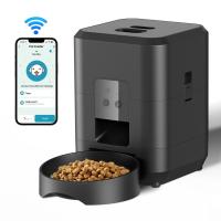 China 2L Automatic Pet Feeder Smart WiFi Remote Control Cat Dog Bowl with Lid Lock Anti Dropping for sale