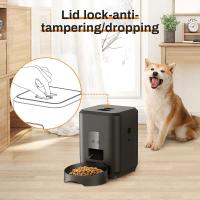 China 2L Automatic Pet Feeder Smart WiFi Remote Control Cat Dog Bowl with Lid Lock Anti Dropping for sale