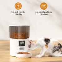 China Cats Smart Pet Feeder 4L Automatic Pet Food Dispenser 6 Meals Daily 40 Servings for sale