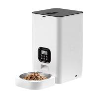 China Plastic 4L Smart Feed Automatic Pet Feeder With 6 Buttons Dual Meal Precise Portion for sale