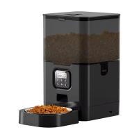 China Smart Pet Feeder 4L with 6 Buttons Dual Meal Setup Precise Portion Control Voice Message Feature for sale