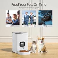 China 4L Auto Smart Pet Feeder With Six Buttons For Easy Dual Meal Setup Precise Portion Control for sale