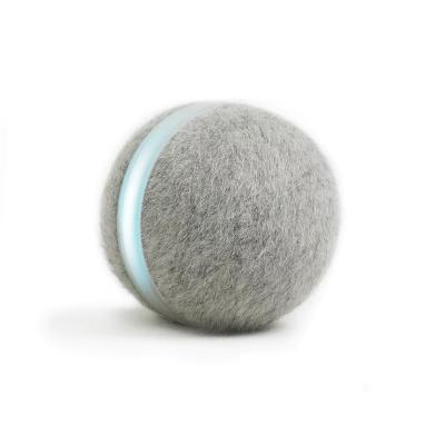 China Smart Induction Pet Chasing Toy Silicone Interactive Indoor Home Cat Play Toys for sale