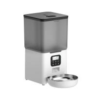 China 6L WiFi Intelligent Automatic Pet Feeder with Stainless Steel Bowl Timing Dry Food Dispenser 4 Meals for sale